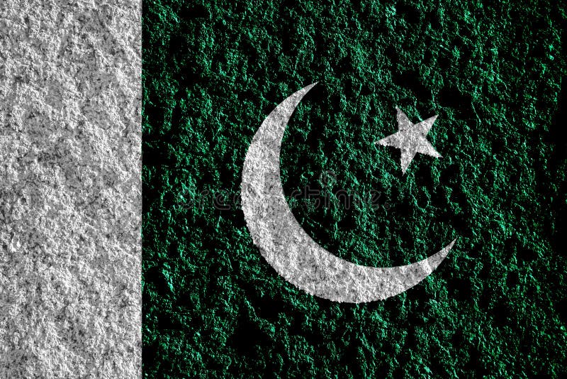 Flag of Islamic Republic of Pakistan on a Textured Background. Concept ...