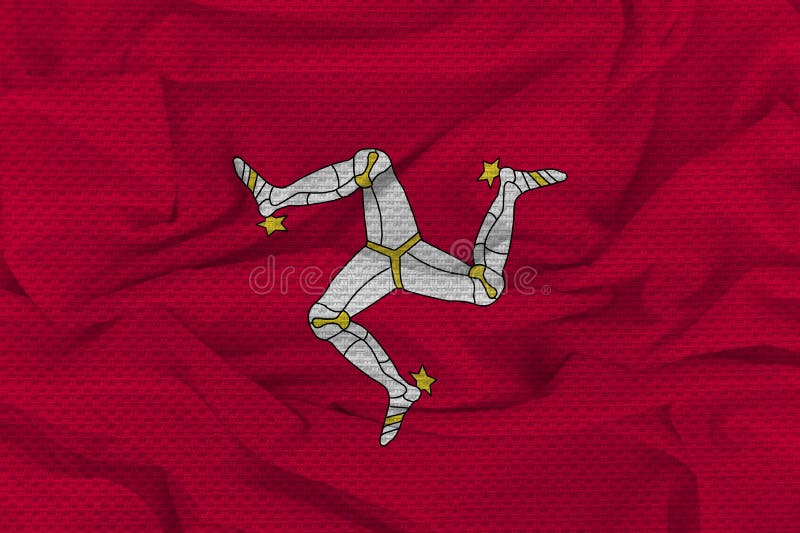 Flag of Isle of Man, Fabric Flag of Isle of Man. Isle of Man National ...