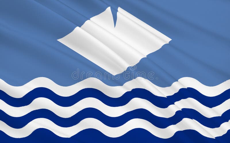 Flag of Isle of Wight is a County, England Stock Photo - Image of ...