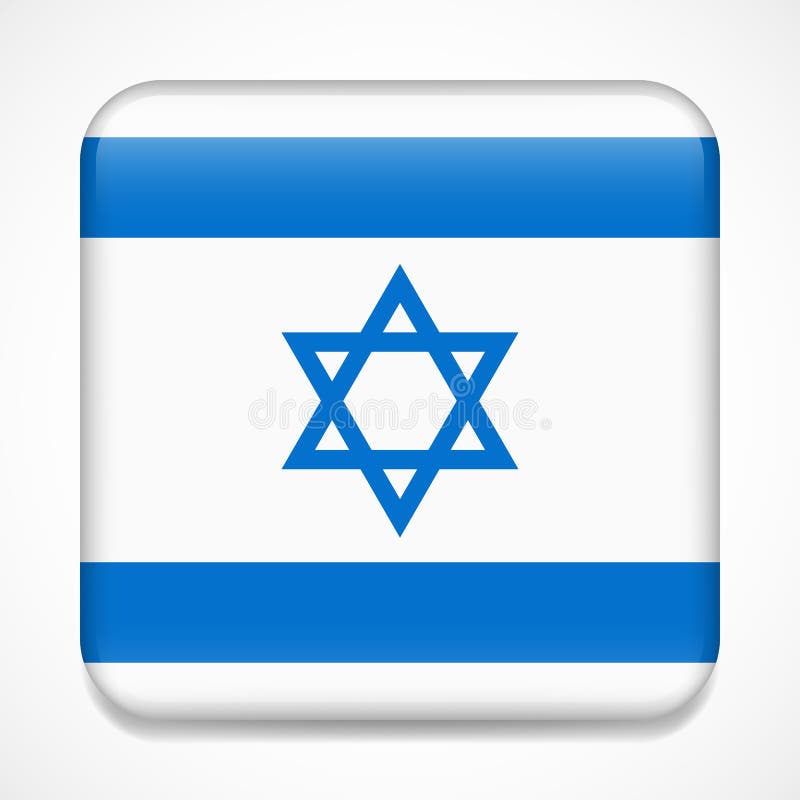 Glossy Israel Flag Icon Set Stock Vector - Illustration of heart, frame ...