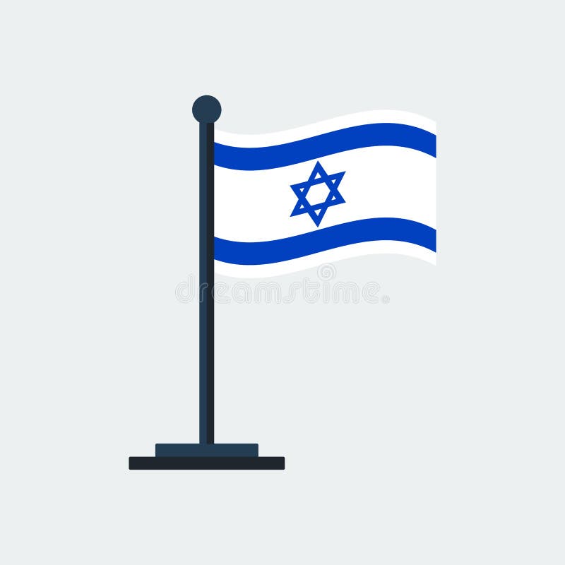 Flag of Israel.Flag Stand. Vector Illustration Stock Vector ...