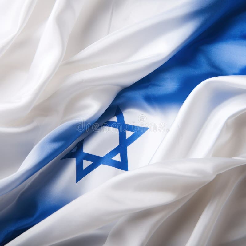 The Flag of Israel with the Star in it, AI Stock Illustration ...