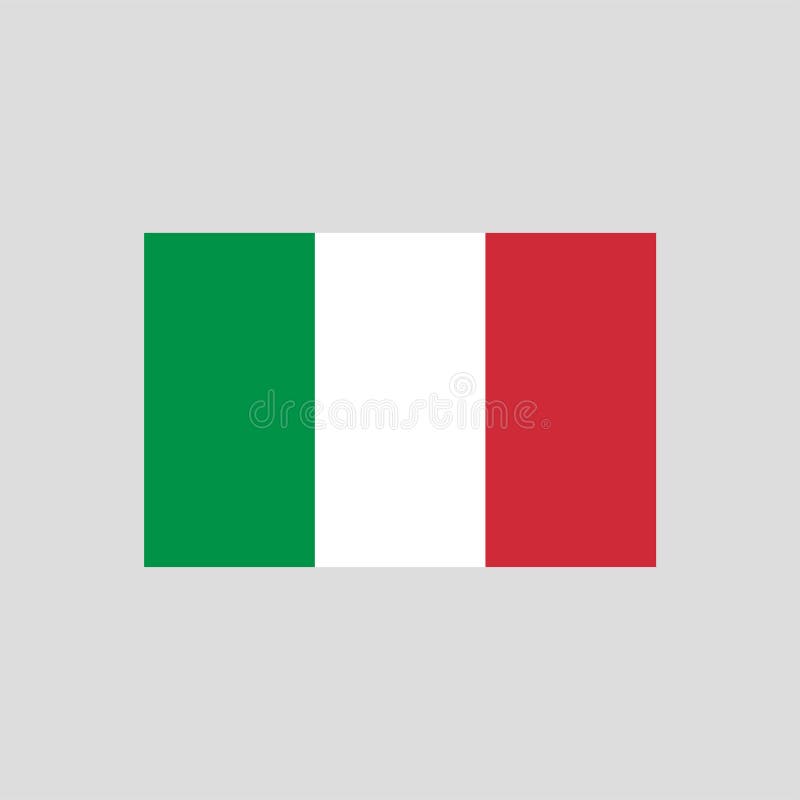 Flag of Italy Color Line Element. Vector Element for Web Page Stock ...