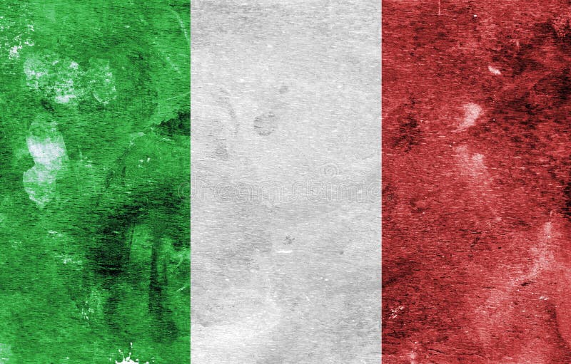 Italian Flag on a Paint Stained Background Stock Image - Image of ...