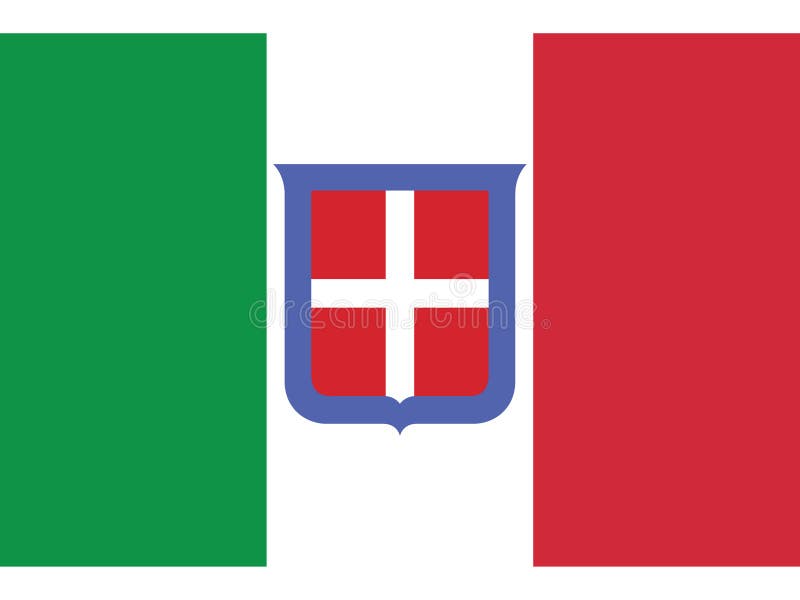 Flag of Italy from 1861 To 1946 Stock Vector - Illustration of vector ...