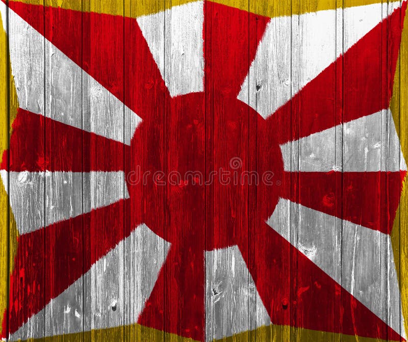 Flag of Japan Ground Self-Defense Force Regiment on Texture. Concept ...