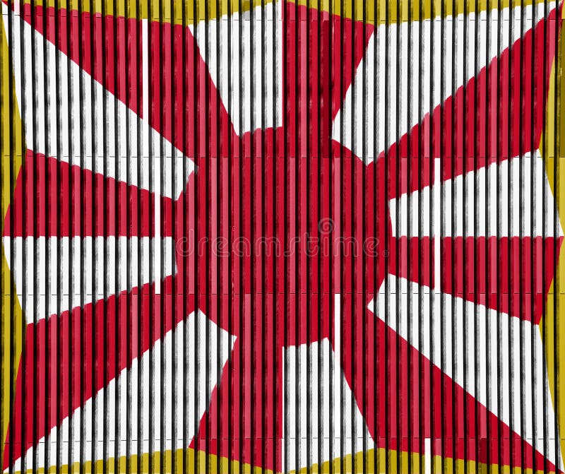 Flag of Japan Ground Self-Defense Force Regiment on Texture. Concept ...
