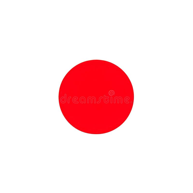 Flag of Japan a Red Circle on a White Background Stock Illustration ...