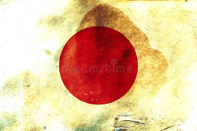 Flag of Japan with Texture. Template for Design Stock Image - Image of ...