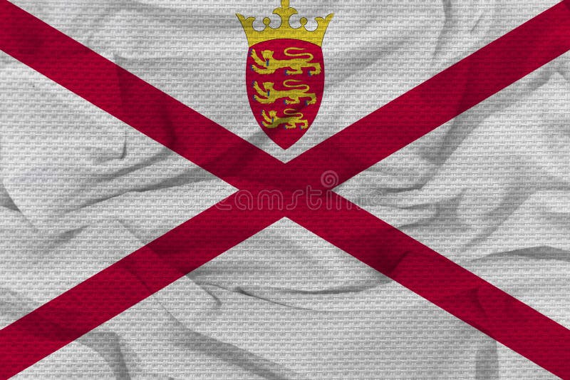 Flag of Jersey, Fabric Flag of Jersey. Jersey National Flag, Fabric and ...