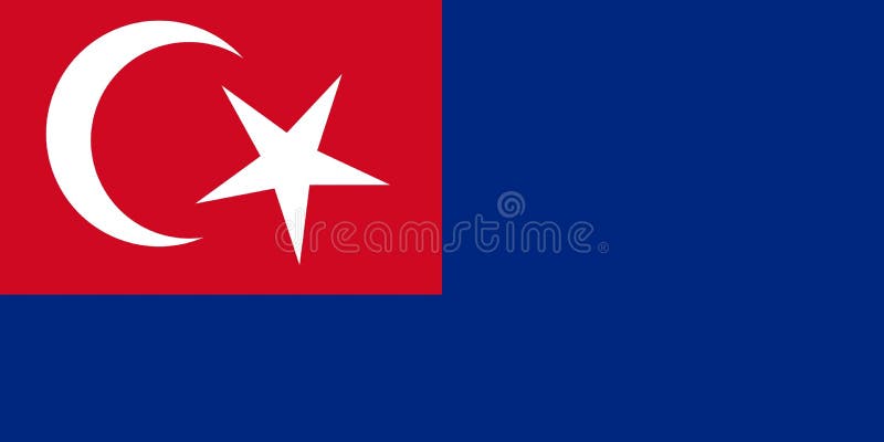Flag of Johor. Illustration Stock Illustration - Illustration of label ...