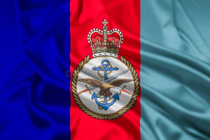 The Flag of the Joint Services Rippled Stock Illustration ...