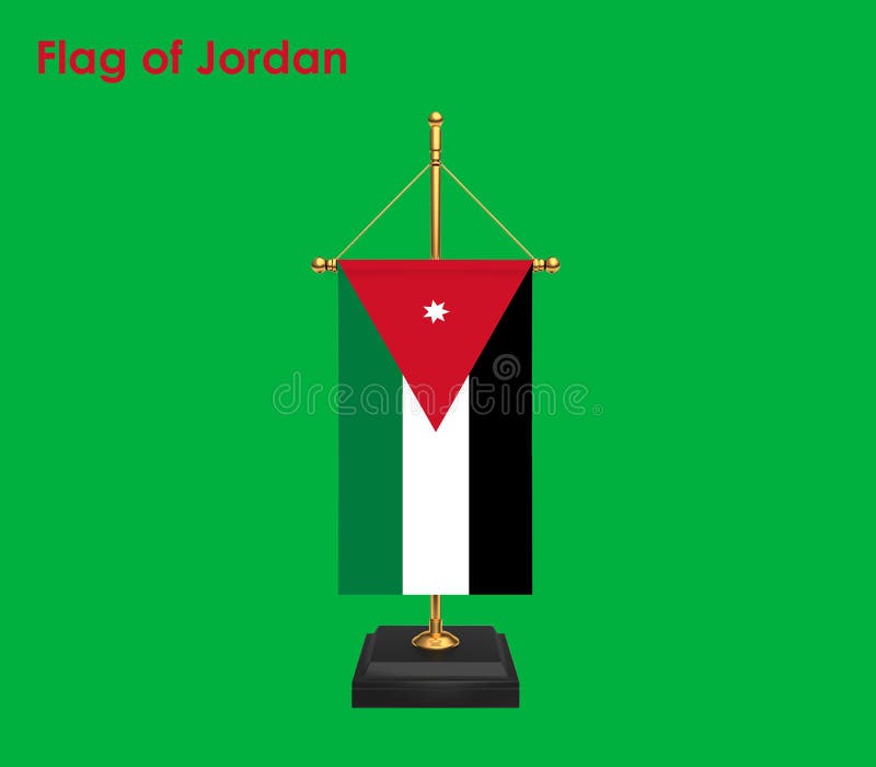 Flag of Jordan, Jordan Flag, National Flag of Jordan. Table Flag of ...