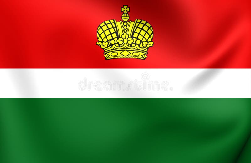 Flag of Kaluga Oblast, Russia. Stock Illustration - Illustration of ...