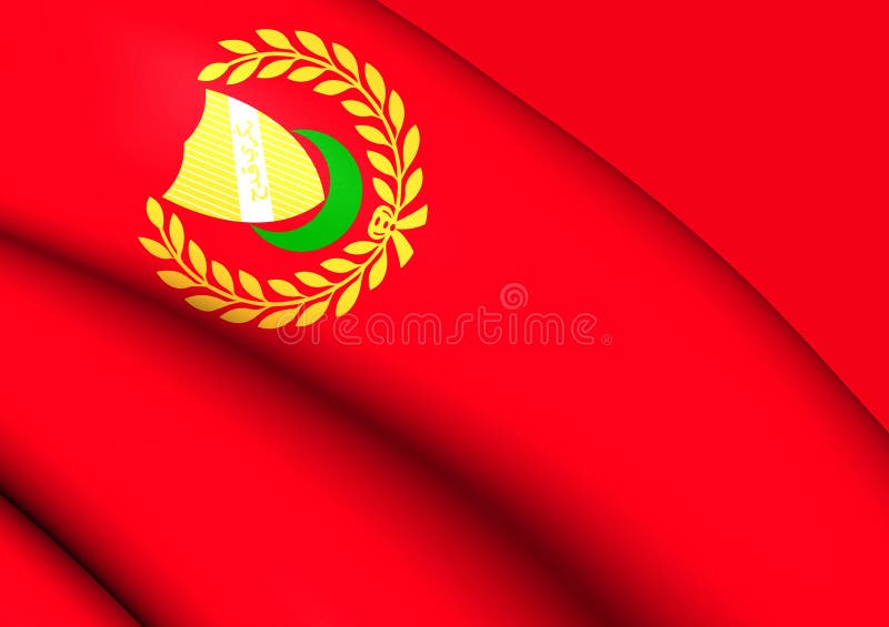 Flag of Kedah State, Malaysia. Stock Illustration - Illustration of ...