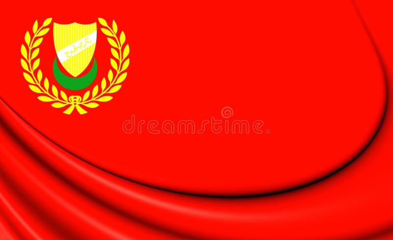Flag of Kedah State, Malaysia. Stock Illustration - Illustration of ...