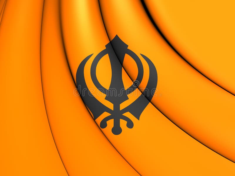 Flag of Khalistan stock illustration. Illustration of khalistans - 97072710