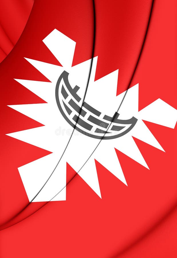 Flag of Kiel, Germany. stock illustration. Illustration of germany ...