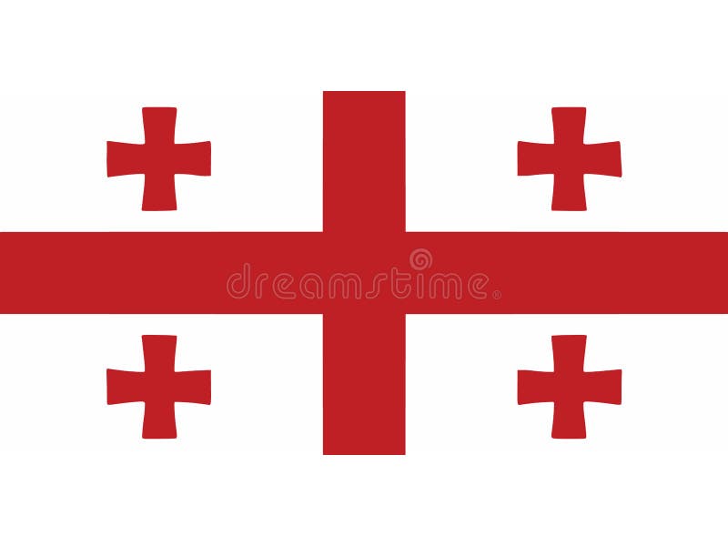 Flag of the Kingdom of Georgia Stock Vector - Illustration of vector ...
