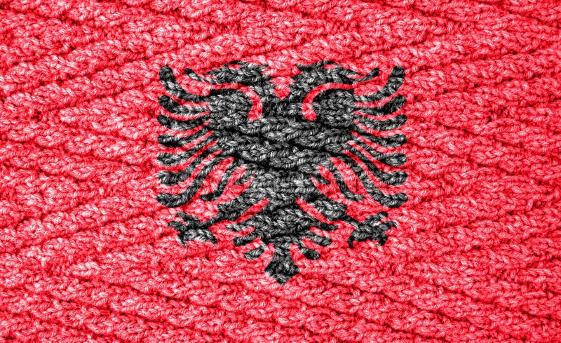 Flag on knitted surface stock image. Image of knit, fabric - 239121157