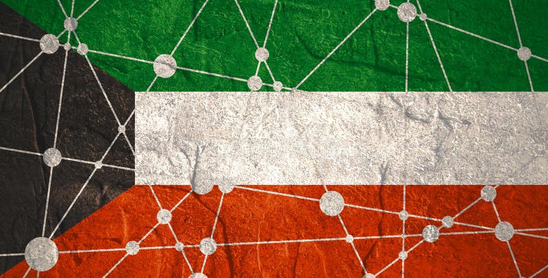 Kuwait flag concept stock illustration. Illustration of national ...