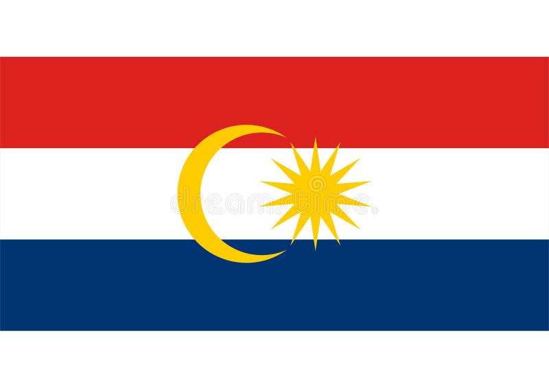 Flag of Labuan Malaysia stock illustration. Illustration of coat ...