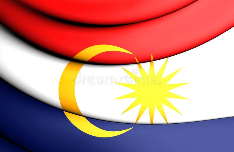 Flag of Labuan, Malaysia. stock illustration. Illustration of full ...