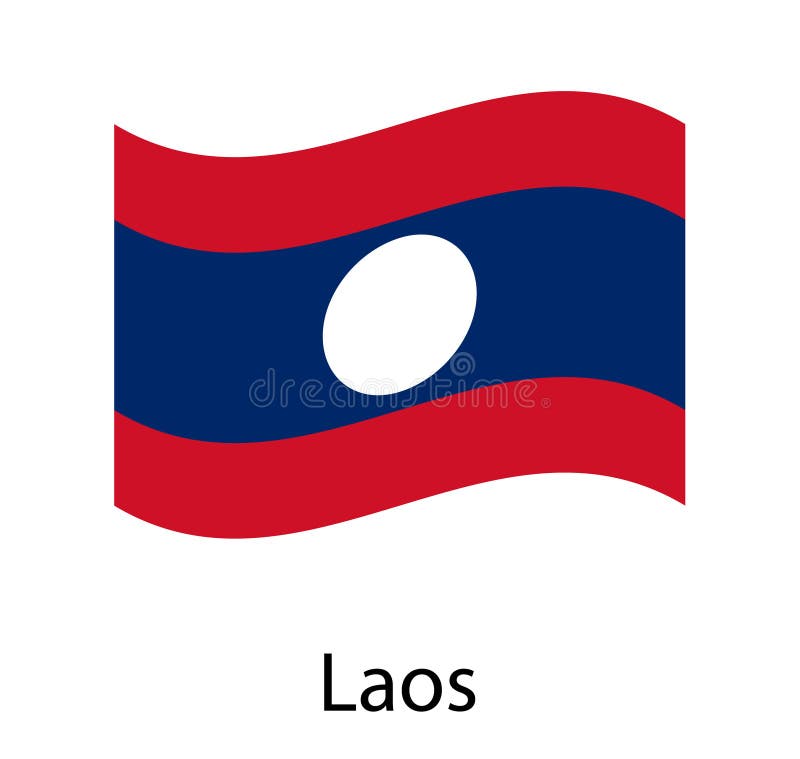Flag of Laos ,Laos Flag Official Colors and Proportion Correctly,Laos ...