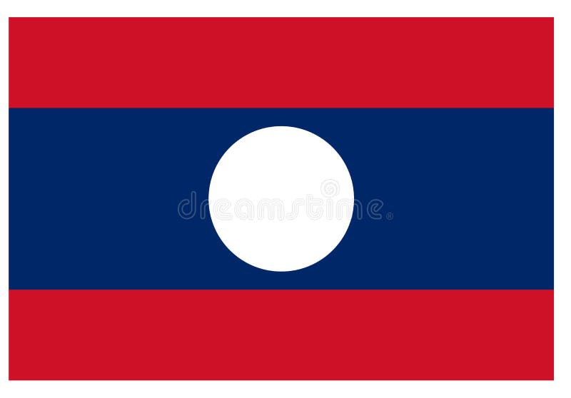 Flag Of Laos ,Laos Flag Official Colors And Proportion Correctly,Laos ...