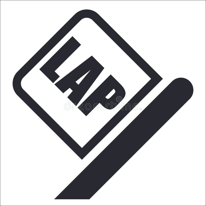 Flag lap icon stock vector. Illustration of vector, button - 11031028