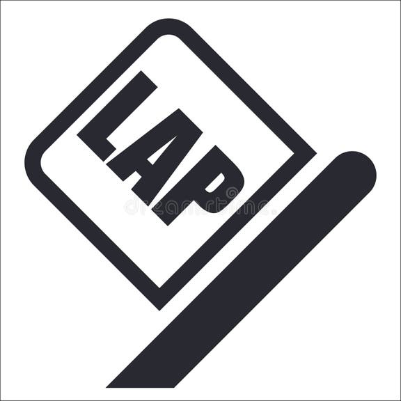 Flag lap icon stock vector. Illustration of vector, button - 11031028