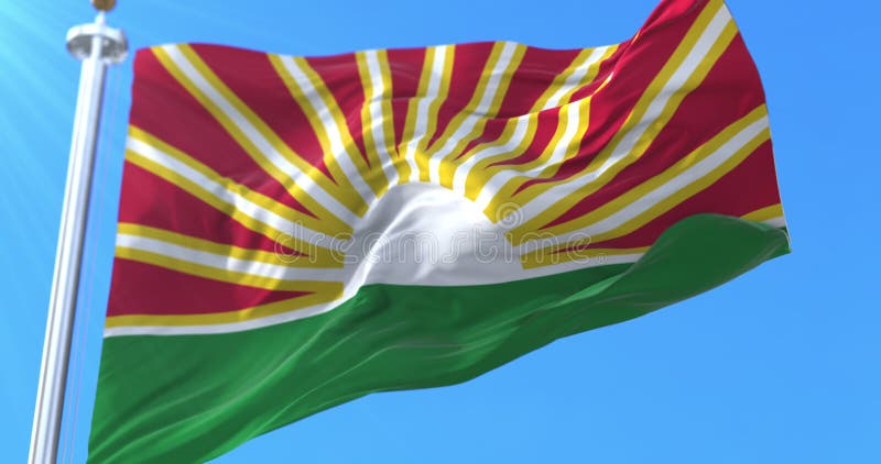 Flag of Lara State, Venezuela. Loop Stock Footage - Video of lara ...