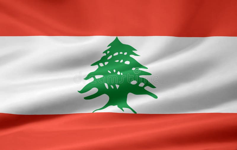 Flag of Lebanon stock illustration. Illustration of country - 7239203