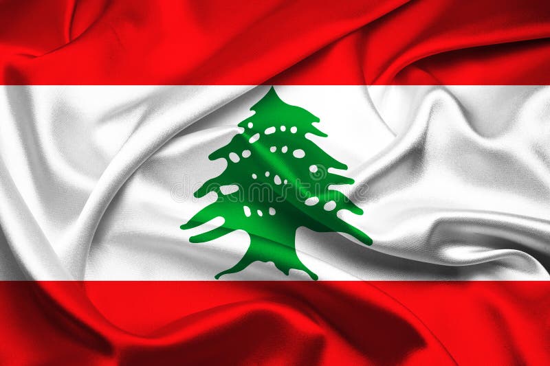 Flag of Lebanon, Lebanon Flag, National Flag of Lebanon. Fabric and ...