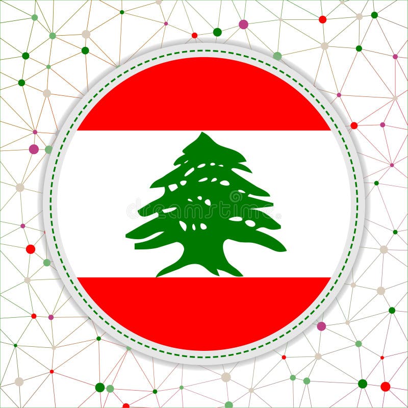 Lebanon network map. stock vector. Illustration of connection - 234797692