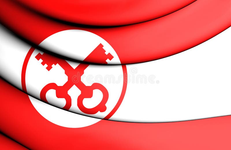 Flag of Leiden, Netherlands. Stock Illustration - Illustration of ...