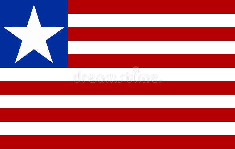 Flag of Liberia. Vector. Accurate Dimensions, Element Proportions and ...