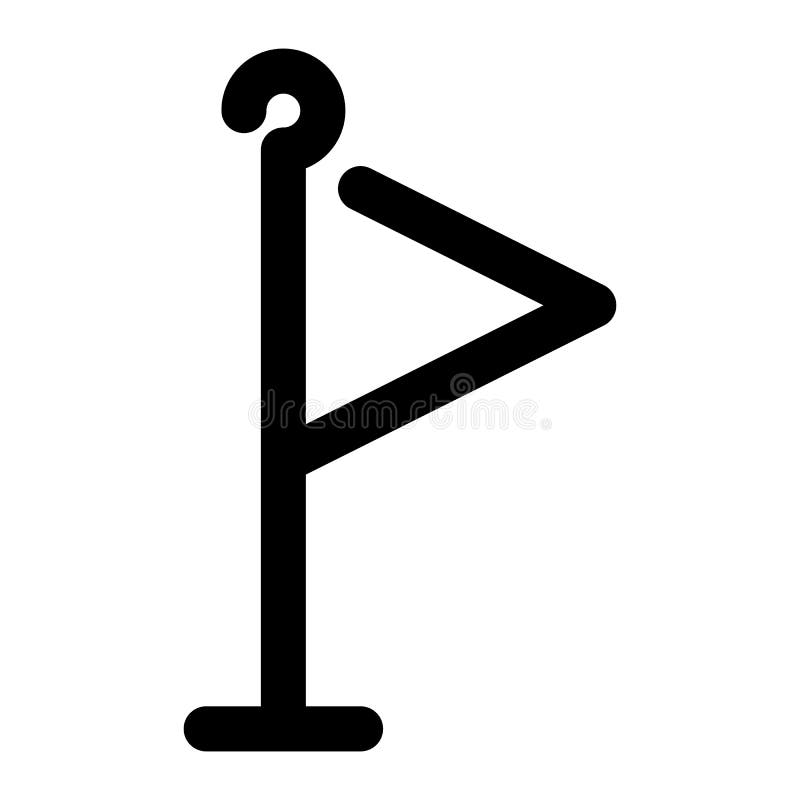 Flag Line Icon. Finish, Location Concept Vector Illustration Stock ...