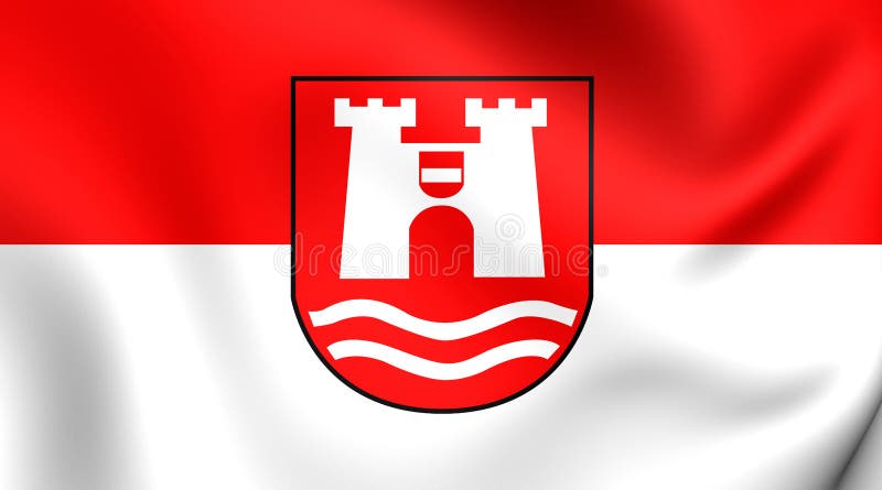 Flag of Linz City, Austria. Stock Illustration - Illustration of linz ...