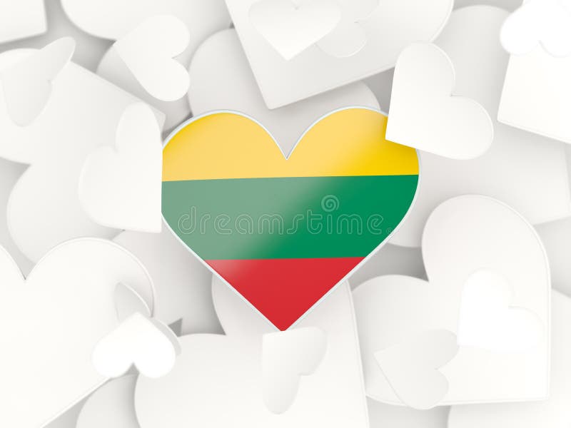 Lithuania Heart Flag Stock Illustrations – 340 Lithuania Heart Flag ...