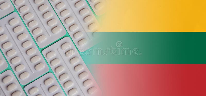 Flag of the Lithuania with Tablets. Pharmacology, Developments in the ...