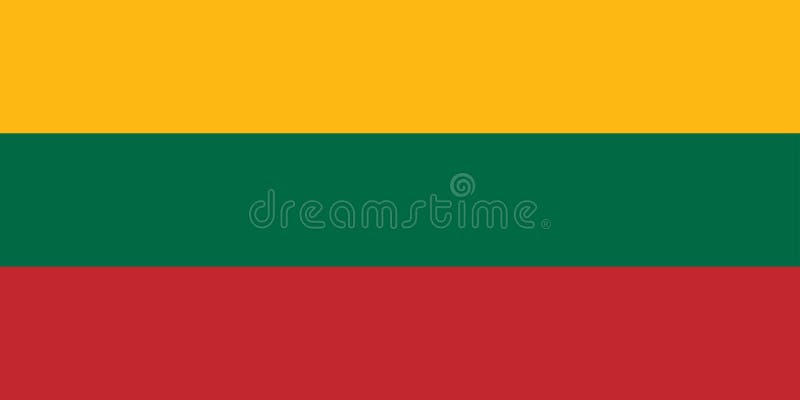 Flag of Lithuania (1988 2004 Stock Vector - Illustration of patriotic ...