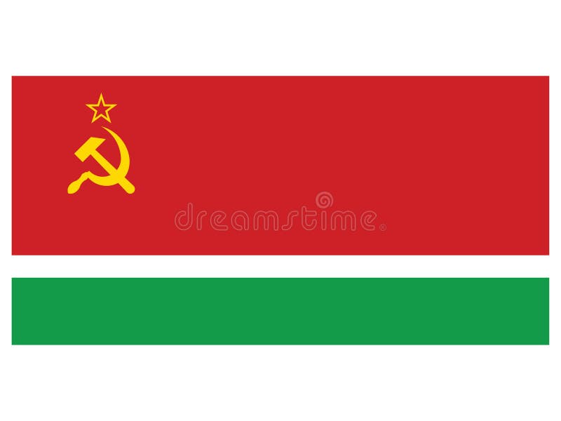 Flag of the Lithuanian Soviet Socialist Republic Stock Vector ...