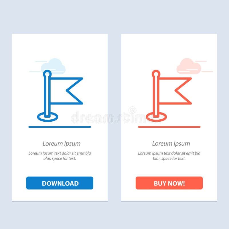 Flag, Location, Map, World Blue and Red Download and Buy Now Web Widget ...