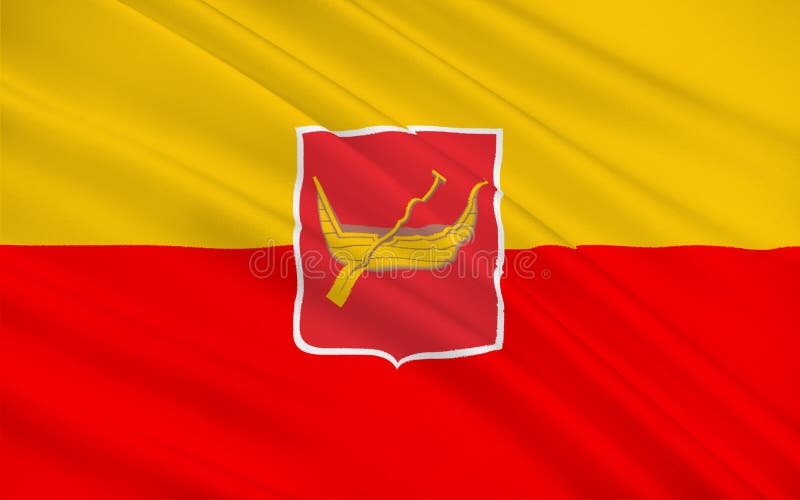 Flag of Lodz, Poland stock image. Image of polish, state - 131897337