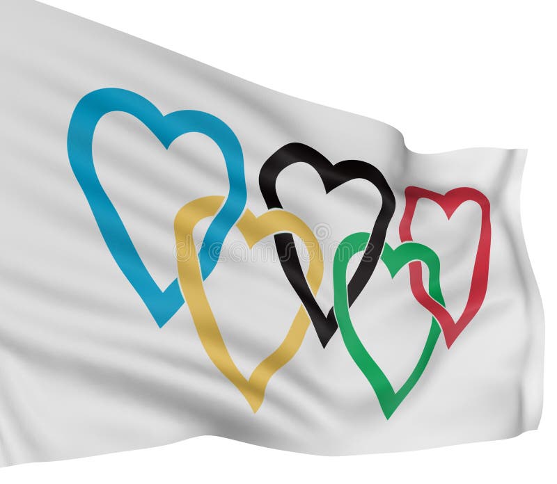 Flag of love stock image. Image of love, shape, isolated - 4156209