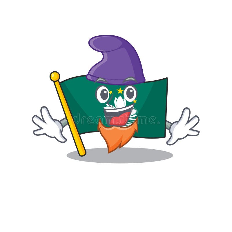 Flag Macau Mascot Cartoon Style As an Elf Stock Vector - Illustration ...