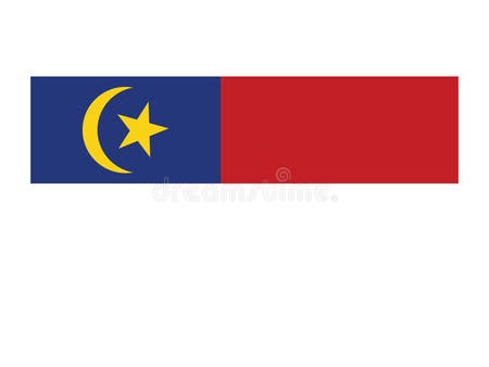 Flag of Malacca State stock vector. Illustration of perlis - 192829234