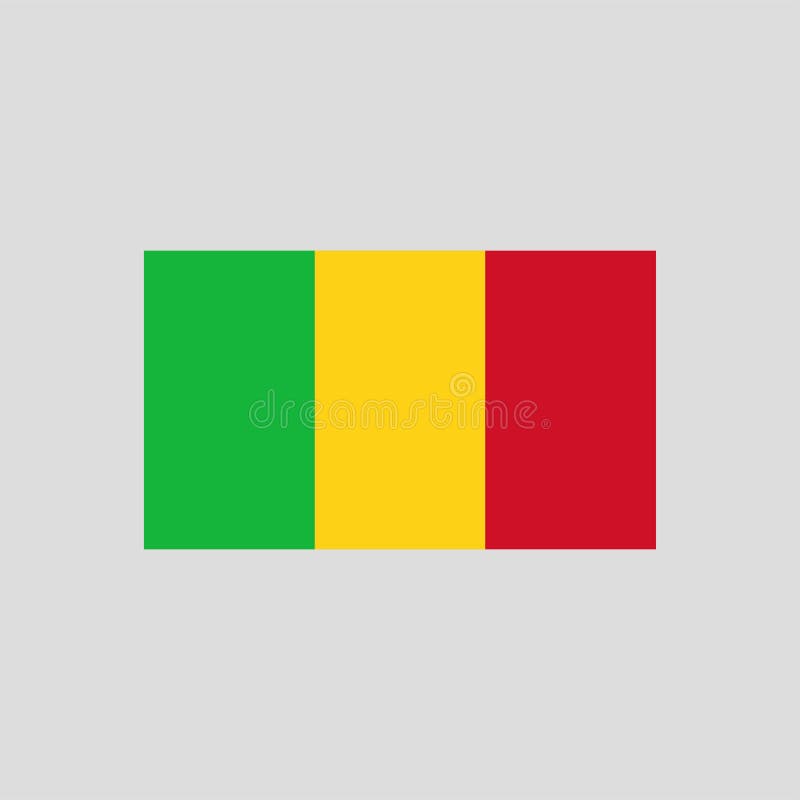 Flag of Mali Color Line Element. Vector Element for Web Page Stock ...