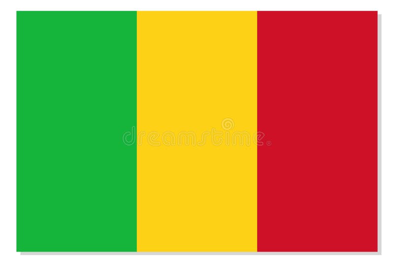 Flag of Mali. National Symbol in Official Colors. Template Icon Stock ...